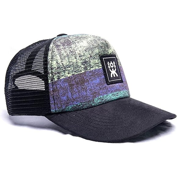 Accessories | Men Green And Blue Striped Cool Snapback Vintage Style ...